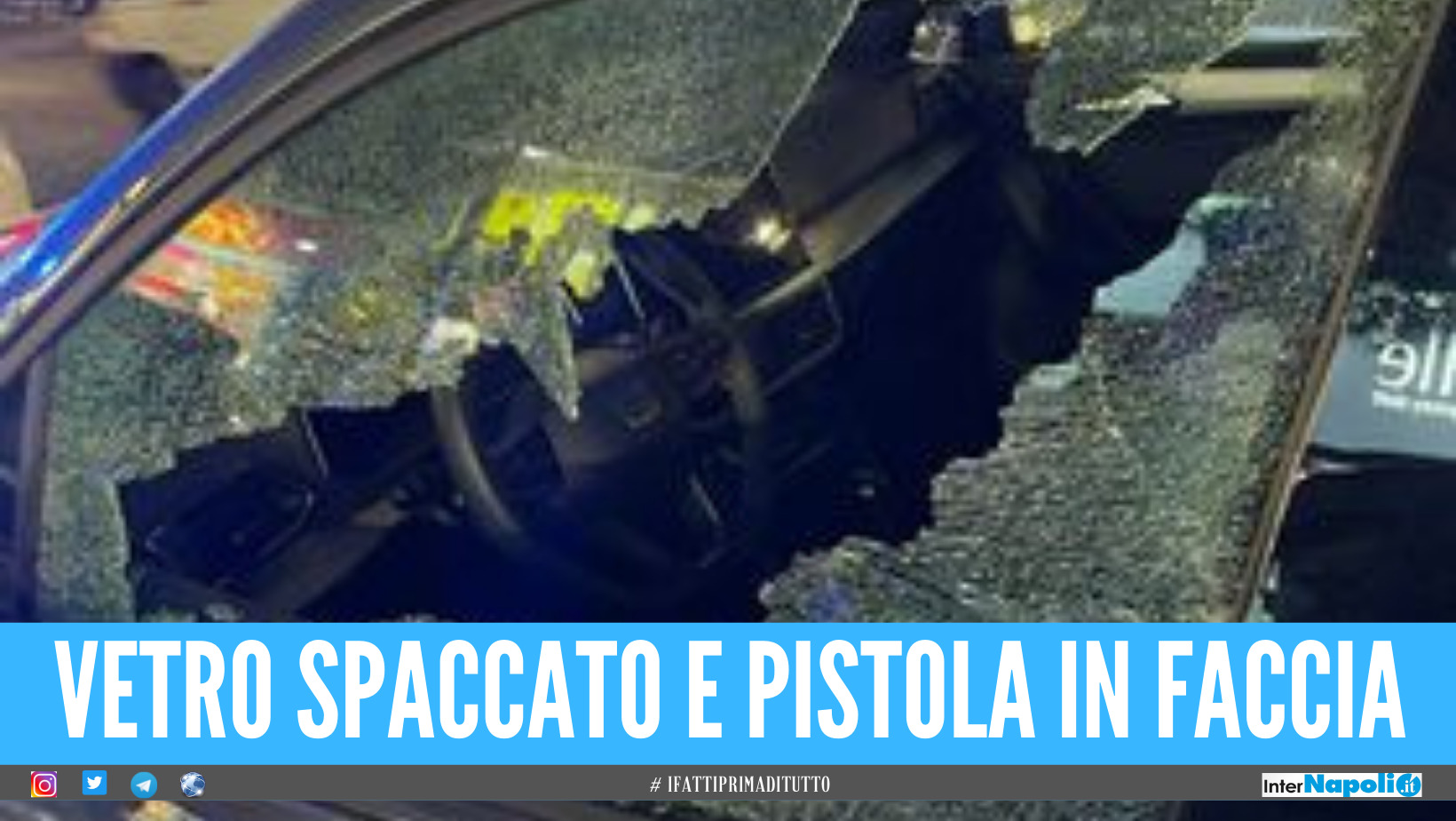 Vetro dell'auto spaccato e pistola in faccia, ennesima violenta rapina ...