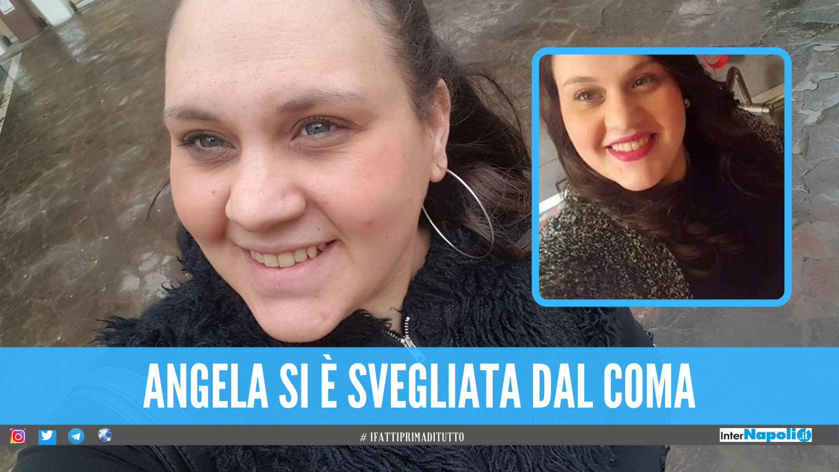 Angela è uscita dal coma, il Casertano prega per le condizioni della 28enne