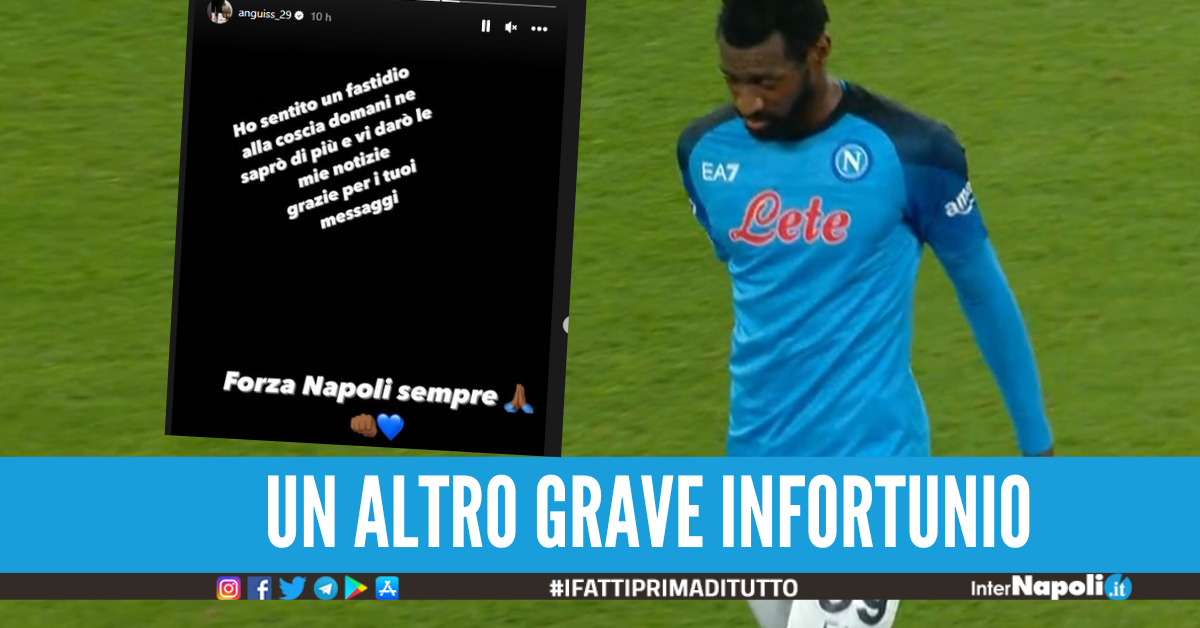 Anguissa, ipotesi grave infortunio: si teme stiramento dei flessori