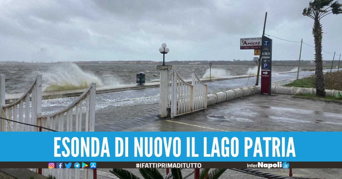 Maltempo, esonda il lago Patria: a Napoli e provincia cadono calcinacci ...
