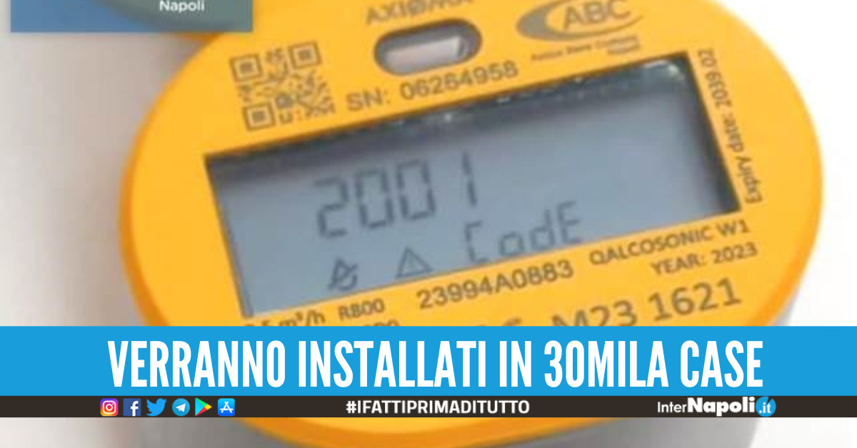Arrivano a Napoli i contatori dell'acqua 'intelligenti': "Ridurranno ...