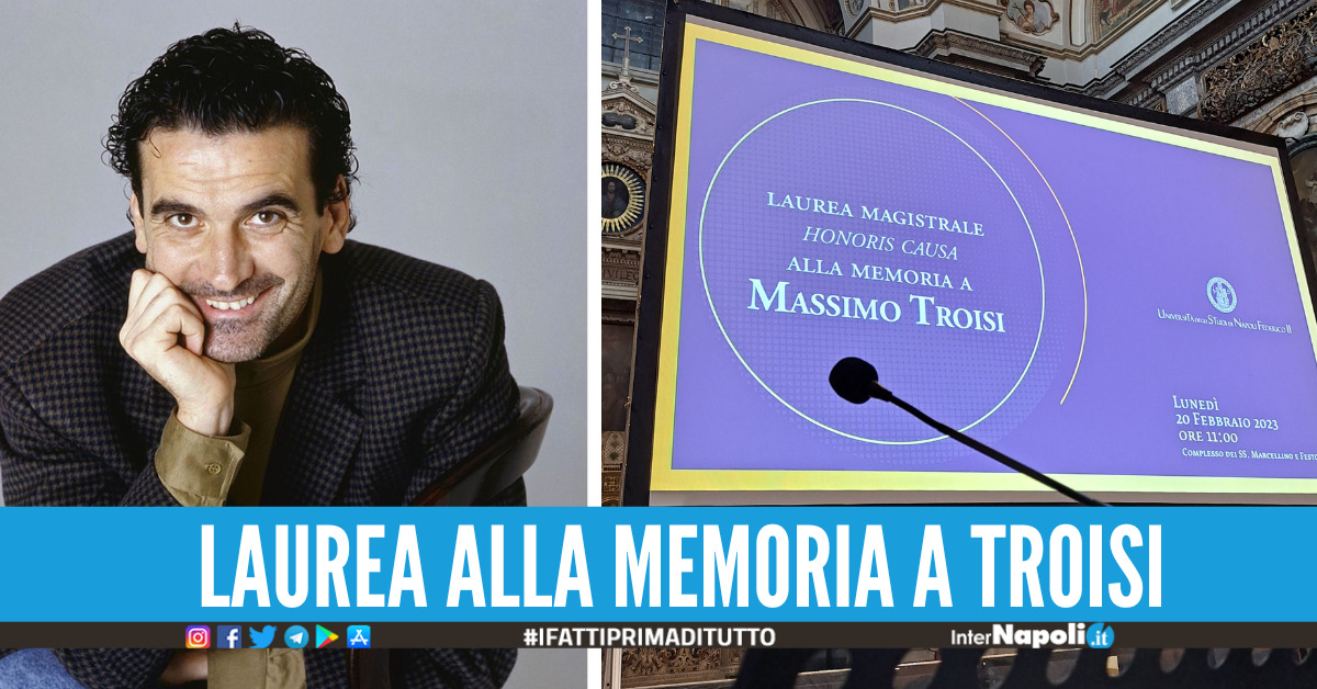 Massimo Troisi, laurea ad honorem dalla Federico II di Napoli ...