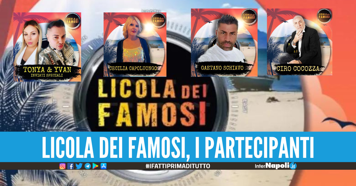 Al via la prima edizione de 'Licola dei Famosi': tra i partecipanti un attore, una parrucchiera ...