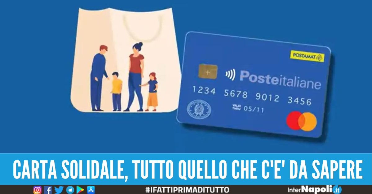 Le precisazioni del Comune di Napoli sulla "Carta Solidale": a chi ...
