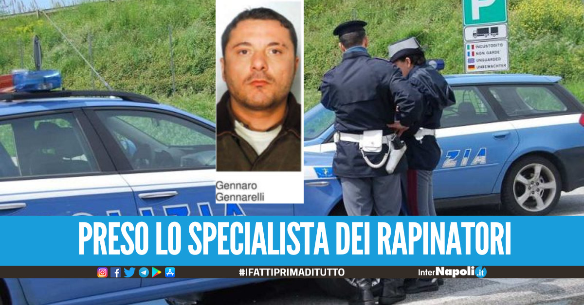 Napoli. Finisce la fuga di Gennarelli, catturato ad un posto di blocco ...