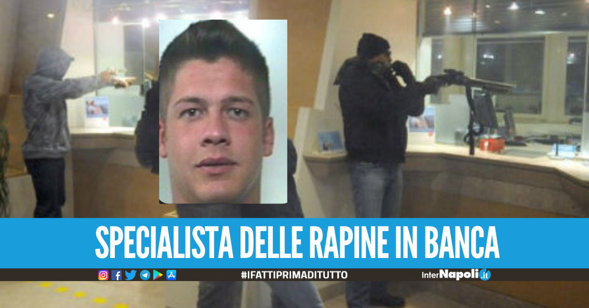 Rapine in banca, sconto di pena per lo specialista di Giugliano