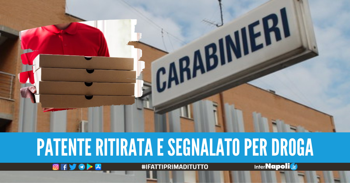 Consegna le pizze ai carabinieri con lo spinello in bocca, rider nei ...