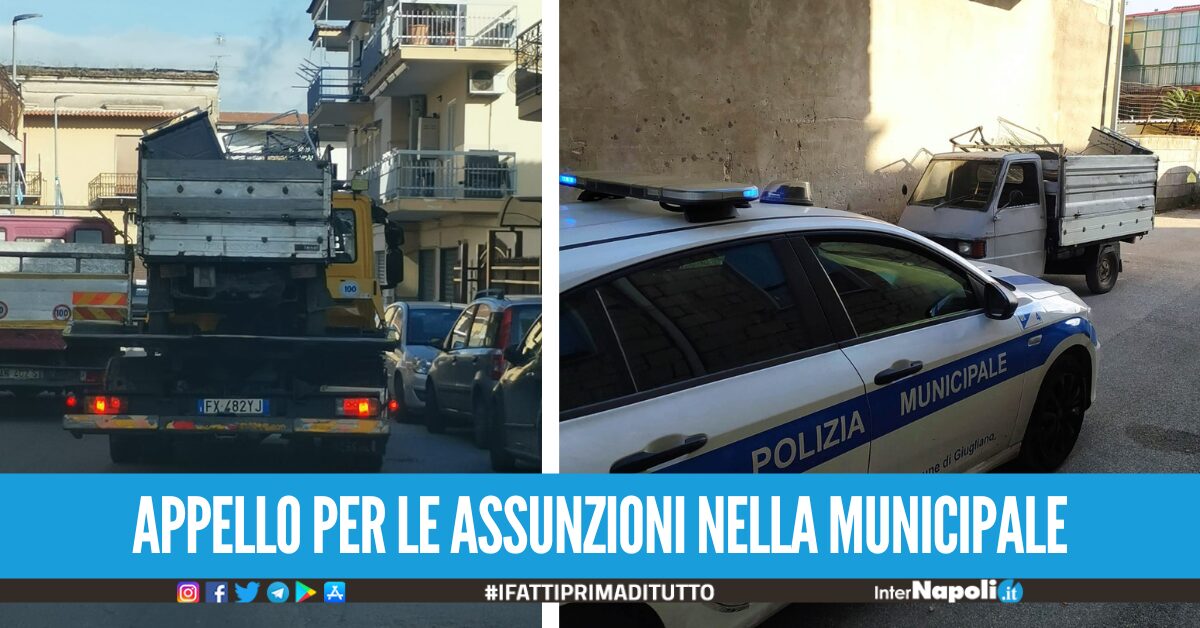 Giugliano, pugno duro della Municipale: 80 veicoli sequestrati e record ... Giugliano, pugno duro della Municipale: 80 veicoli sequestrati e record ...