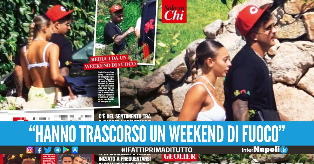 Geolier e Chiara Frattesi nuova coppia dell'estate, le foto di 'Chi ...