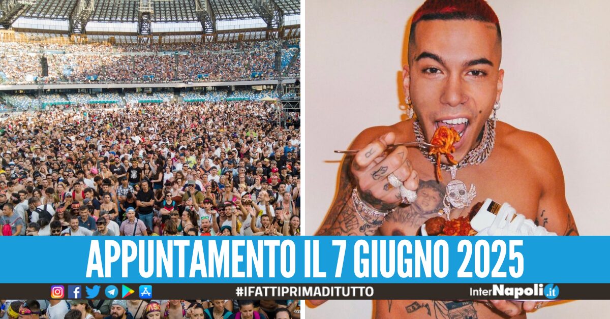 Anche Sfera Ebbasta allo Stadio Maradona, annunciato il concerto nel 2025