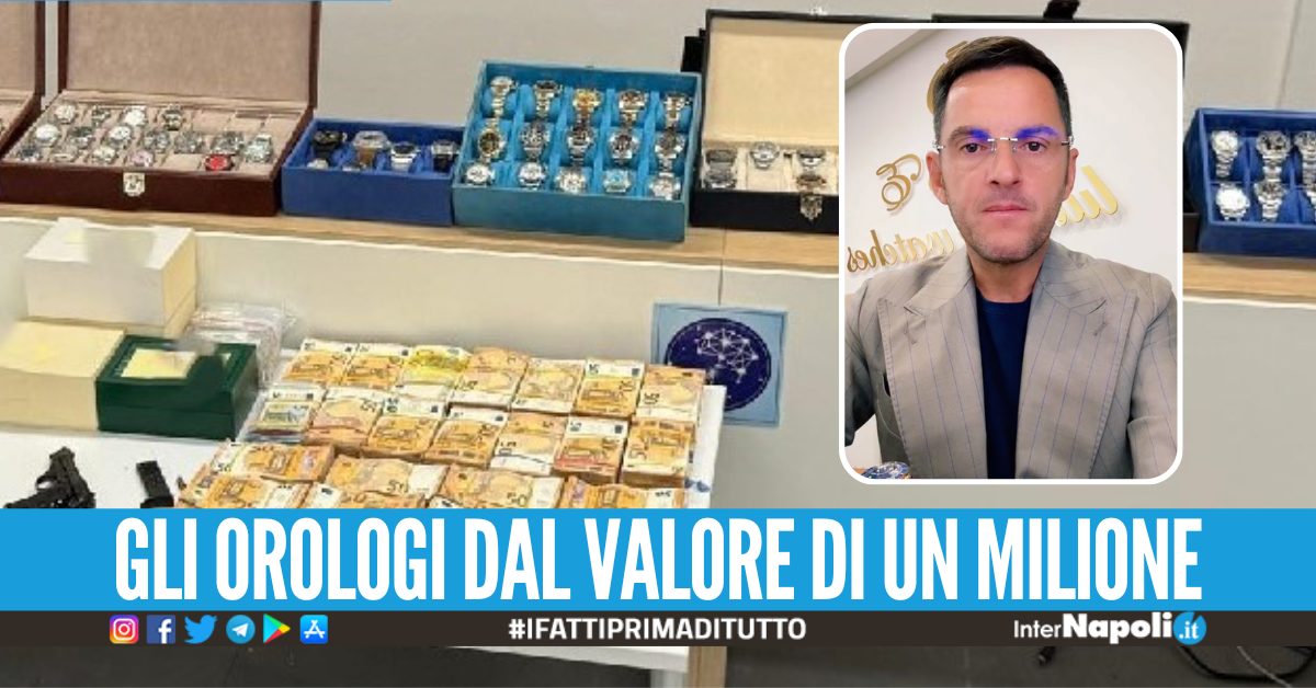 Nei guai il noto tiktoker Domenico Ferraro: in casa con pistola, 242mila euro e 96 orologi di lusso