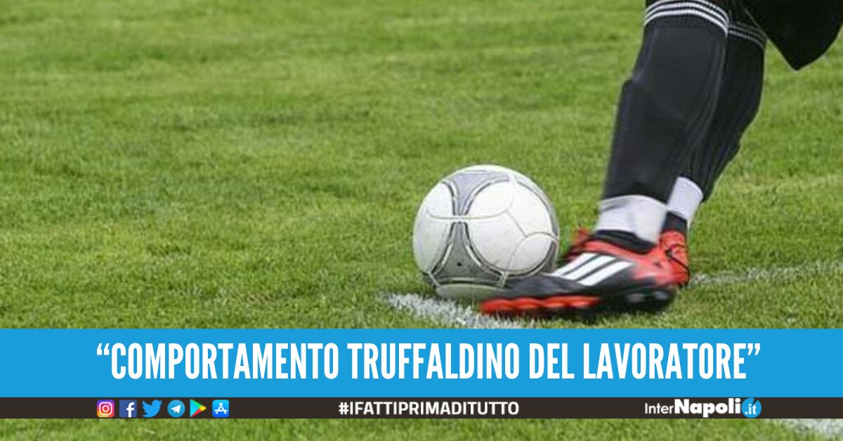 Risultava in malattia ma andava a giocare a calcio, scatta il ...