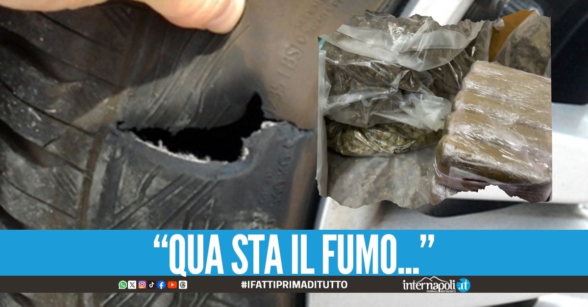 Hashish in viaggio dalla Spagna a Mugnano, carico nascosto nelle ruote