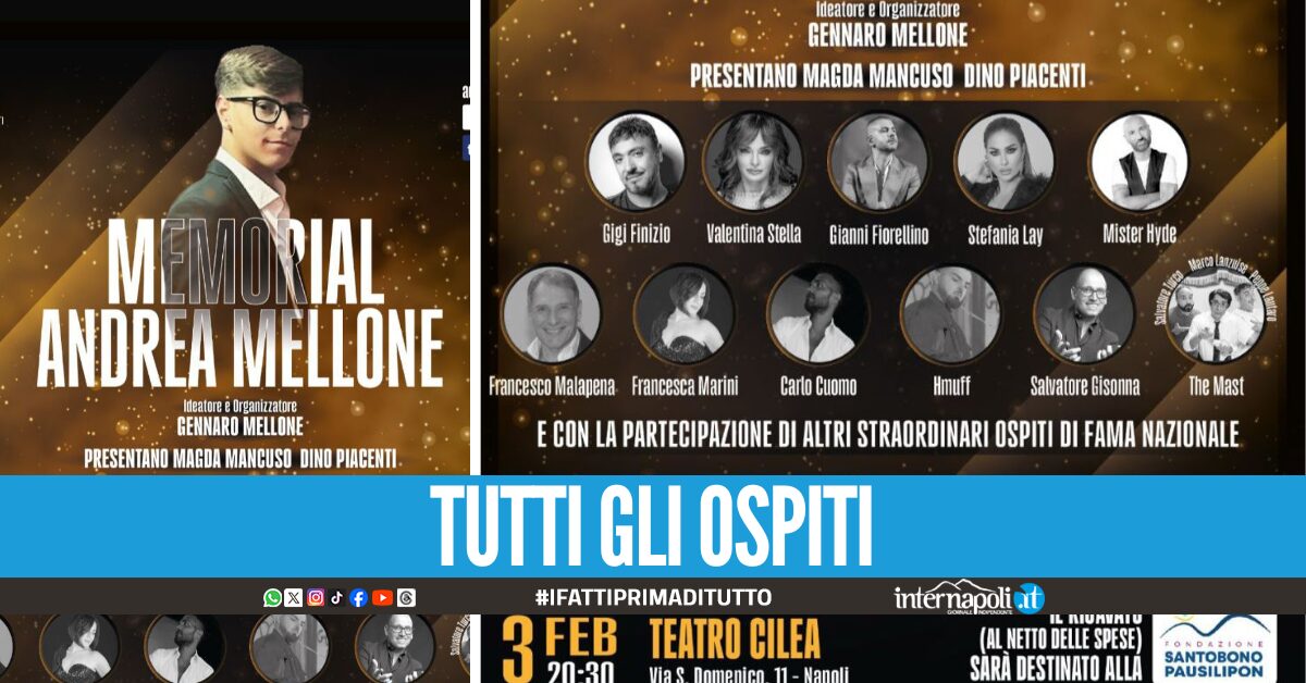 "Memorial Andrea Mellone" al Teatro Cilea, il ricavato sarà devoluto ...