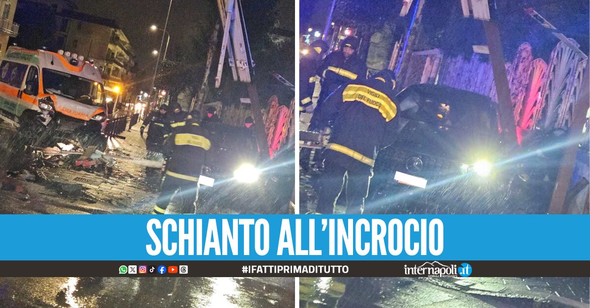 Incidente tra Calvizzano e Marano, Mercedes non si ferma allo stop e ...