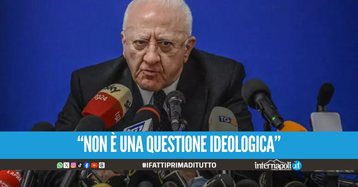 Sì alla legge sul fine vita in Campania, De Luca apre al dialogo ...
