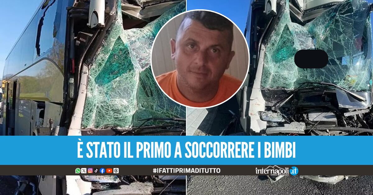 Incidente sull'A1, l'autista eroe che ha salvato i 40 bambini: "Ho fatto solo il mio dovere"
