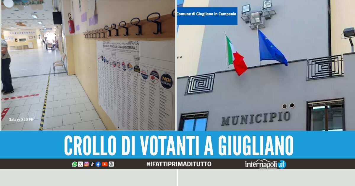 A Giugliano vince il partito dell'astensionismo, al voto solo il 45,54% degli aventi diritto