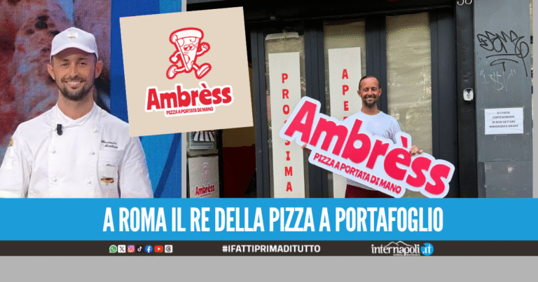 Apre a Roma 'Ambrèss', la prima pizzeria a portafoglio nella Capitale è di Alessandro Avallone