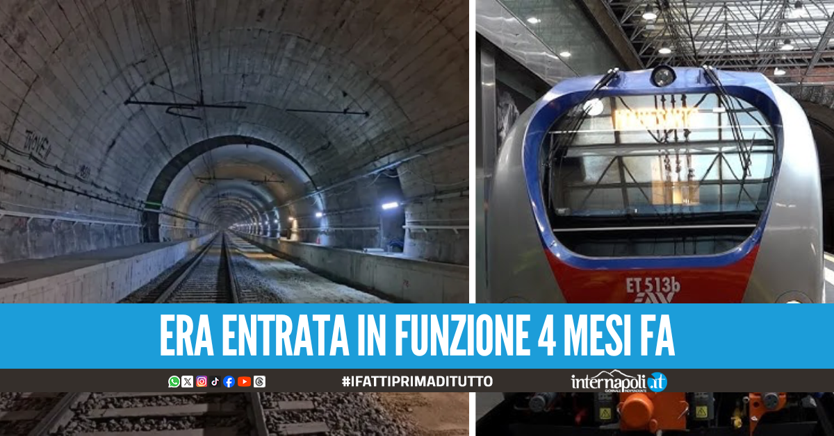 Il terremoto del 18 luglio ha danneggiato la Galleria Monte Olibano: tratta sospesa