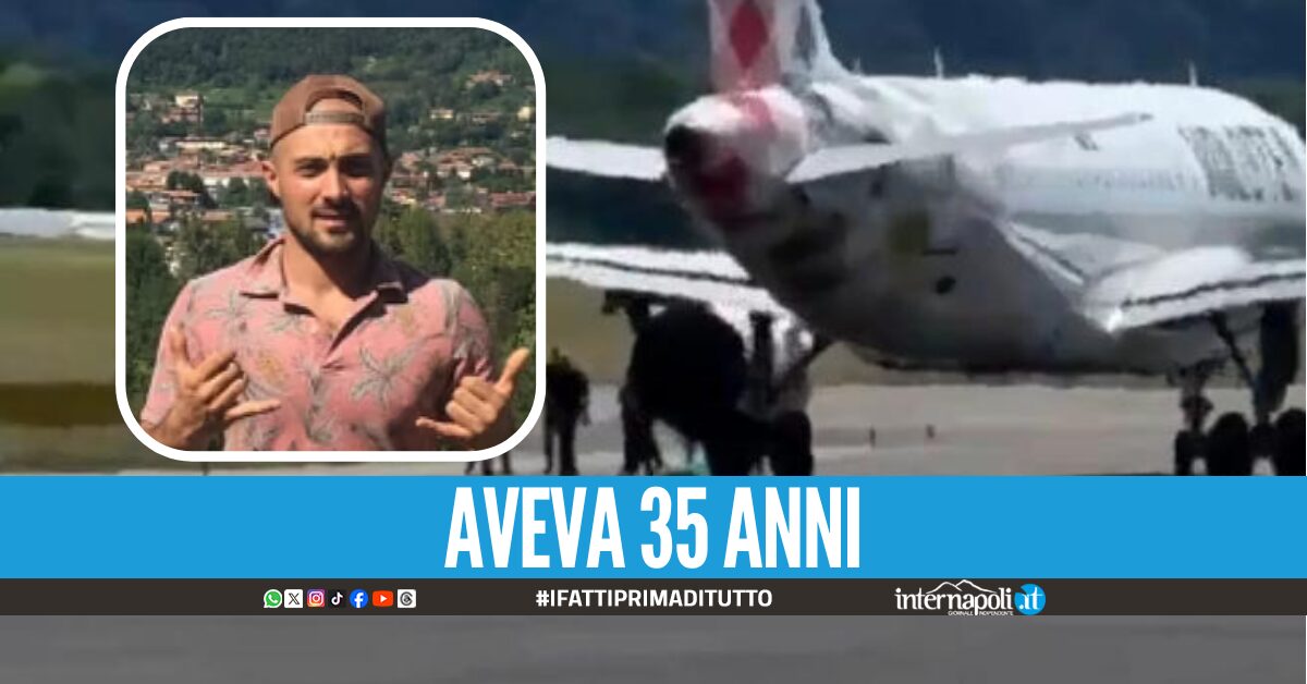 Muore risucchiato dal motore dell'aereo, così si è tolto la vita Andrea ...