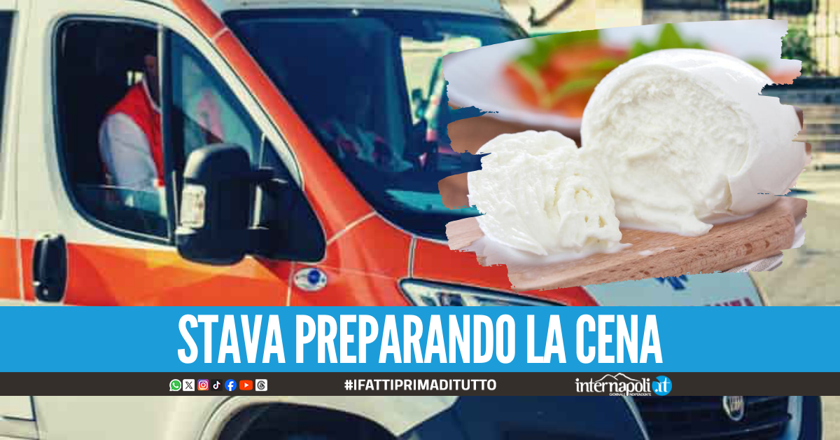 Dramma a Marcianise, Lucia muore soffocata da un boccone di mozzarella