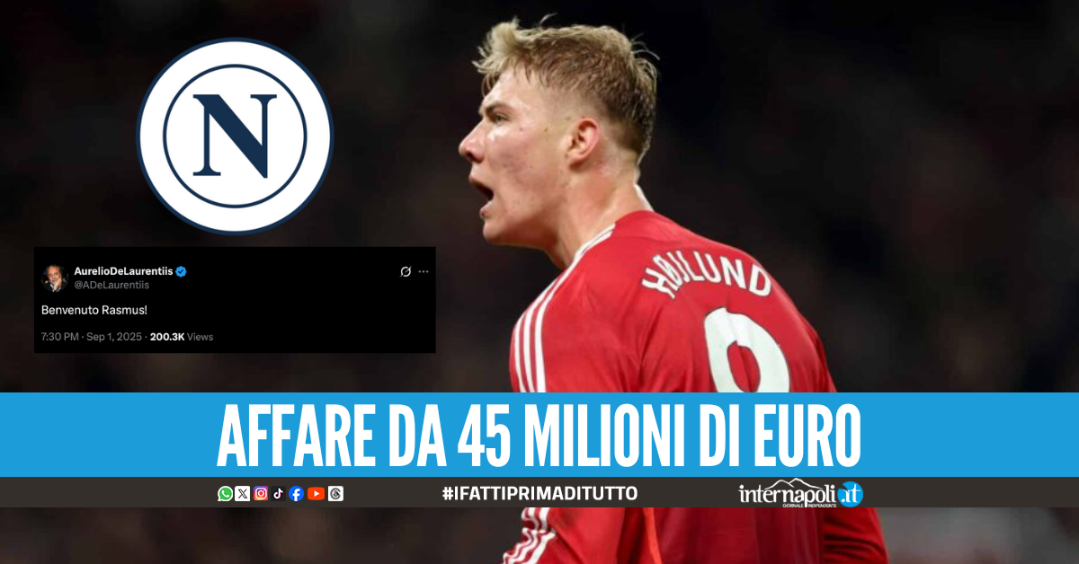"Benvenuto Rasmus!", ADL annuncia il nuovo bomber del Napoli