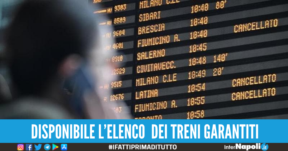 Trasporti, oggi e domani sciopero generale dei gruppo FS: i possibili ...