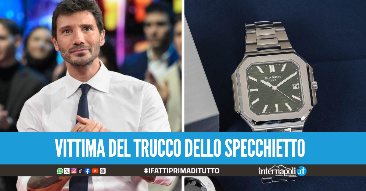 Prosegue il momento "no" di Stefano De Martino, rubato il Patek Philippe da migliaia di euro