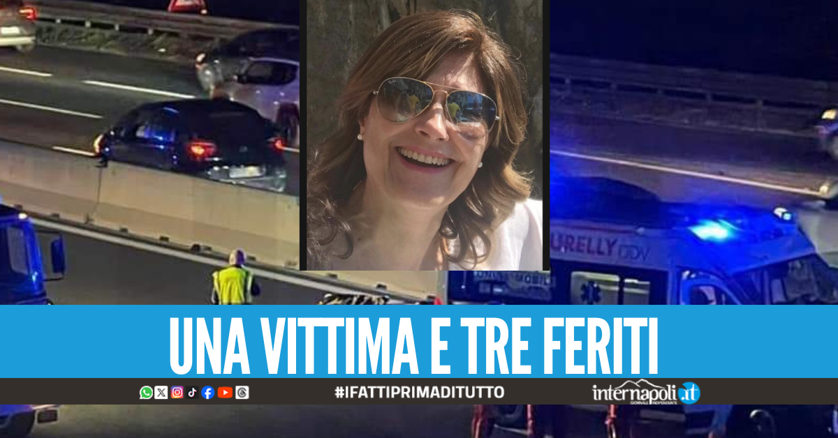 Grave schianto sulla Domitiana, muore l'insegnante di Sant'Antimo Tina ...