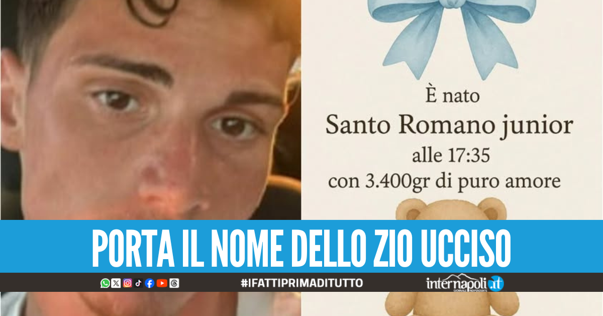 È nato Santo Romano Junior, rivivrà nel nome del nipotino