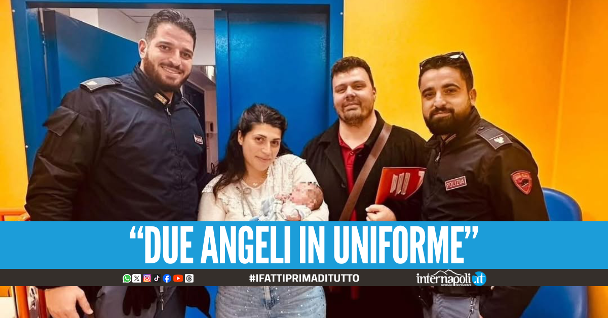 Neonato di 13 giorni salvato dai poliziotti a Napoli, arrivato sano e ...