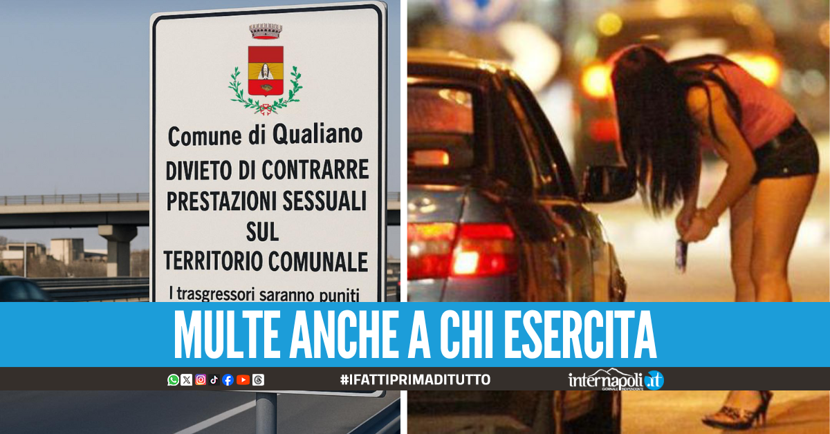 Ordinanza anti prostituzione a Qualiano, multe fino a 500 euro per chi ...