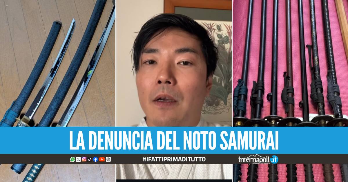 Yousuke Aikawa, il famoso samurai della Rai derubato di 15 katane a Napoli