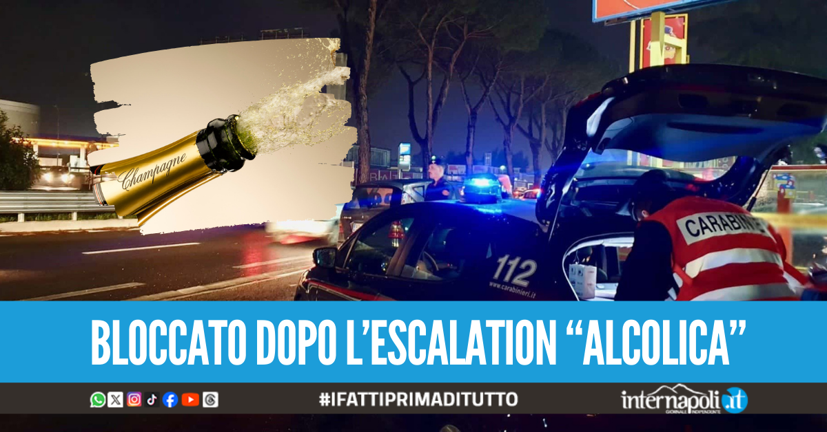 Ruba champagne dal bar a Mugnano e fugge ubriaco, poi si schianta alla ...