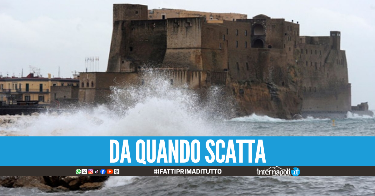 Tornano i temporali a Napoli e in Campania, scatta l'allerta meteo